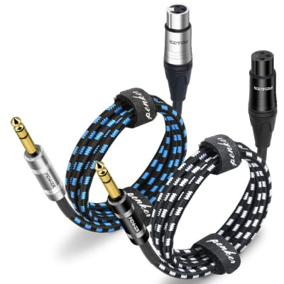 1/4 Inch TRS to Female XLR cable,3ft 2 Pack Balanced Signal | Reverb