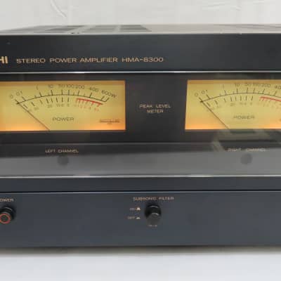 Vintage Hitachi HMA-8300 Stereo Power Amplifier - 200 Watt | Reverb