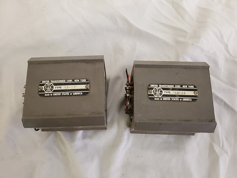Vintage Pair of UTC LS12 LS 12 input transformers for step up | Reverb