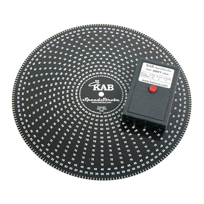 KAB: SpeedStrobe Turntable Speed Tester (Disc + Illuminator) | Reverb