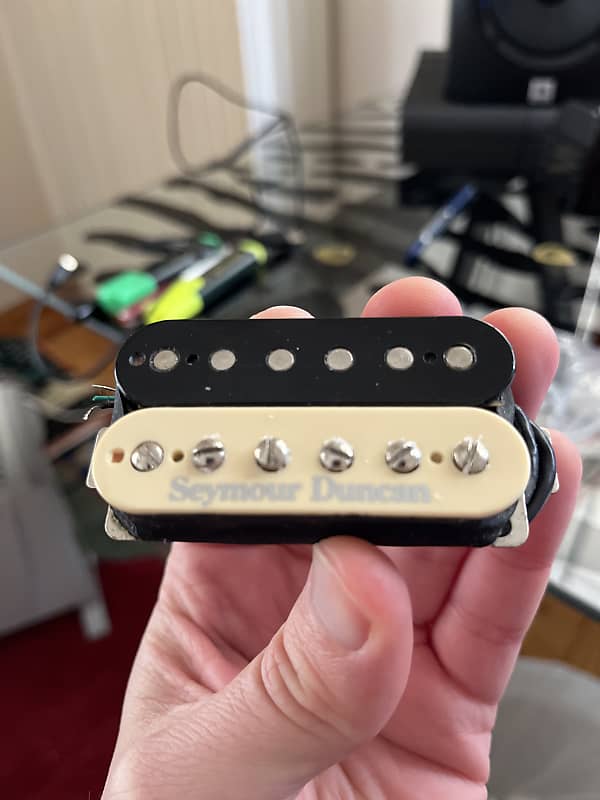 Seymour Duncan SH-14 Custom zebra bridge | Reverb