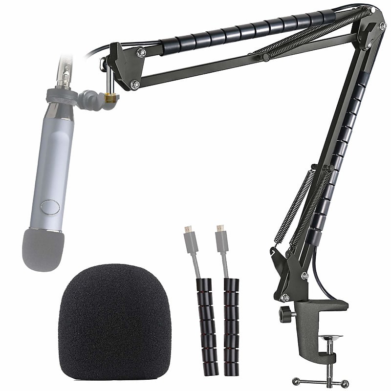 Ember Microphone Stand With Pop Filter - Mic Suspension Boom | Reverb