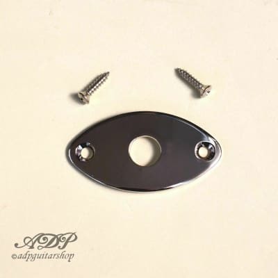 Gotoh Relic Strat Jack Plate Aged Chrome | Reverb France