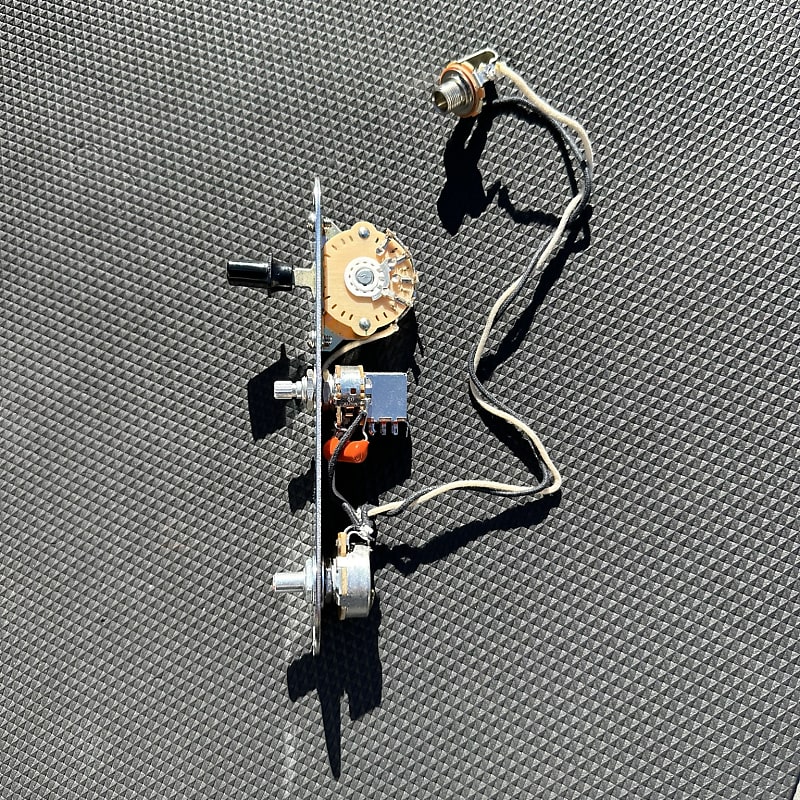 Loaded HH Telecaster Reverse Control Plate: Cloth wiring, | Reverb