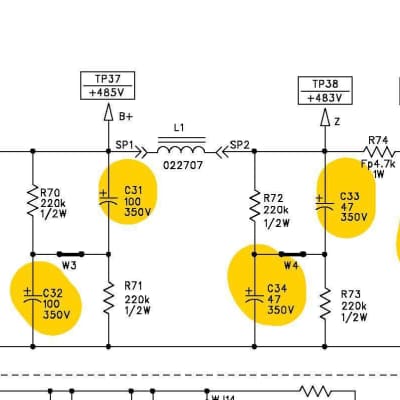 Fender Hot Rod Deville® B+ Filter Cap Set ~ F&T Upgrade | Reverb