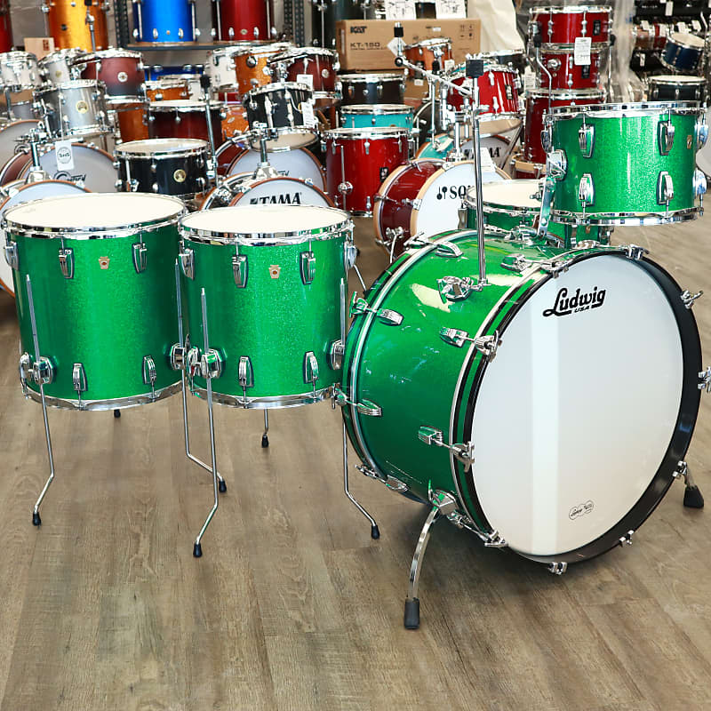 Ludwig Legacy Maple 5-PC Shell Pack 12/14/16/24/14s (Green | Reverb