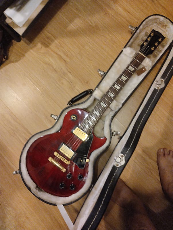Gibson Les Paul Studio Plus 2001 - Trans red | Reverb UK
