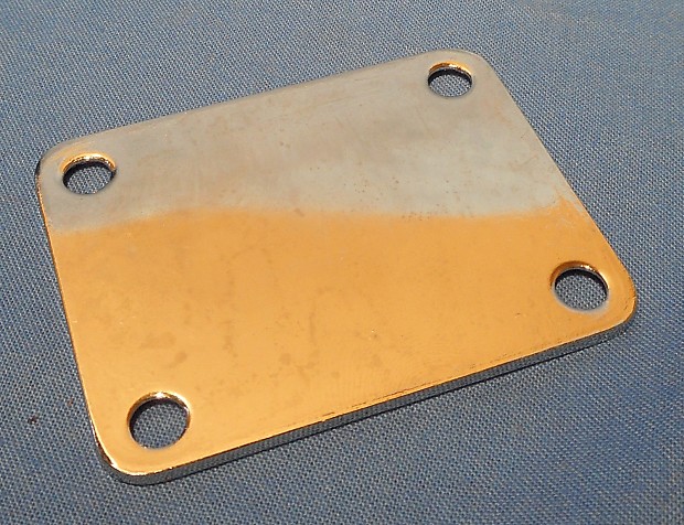 NEW CHROME 4 BOLT NECK PLATE FOR FENDER STRATOCASTER OR | Reverb UK