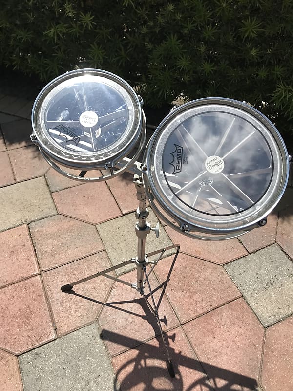 Remo Roto Toms - 8” and 10” Vintage - W/ Stand | Reverb