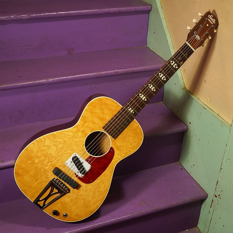 1960s Harmony Stella H927 Rubber-Bridge Electrified Parlor | Reverb