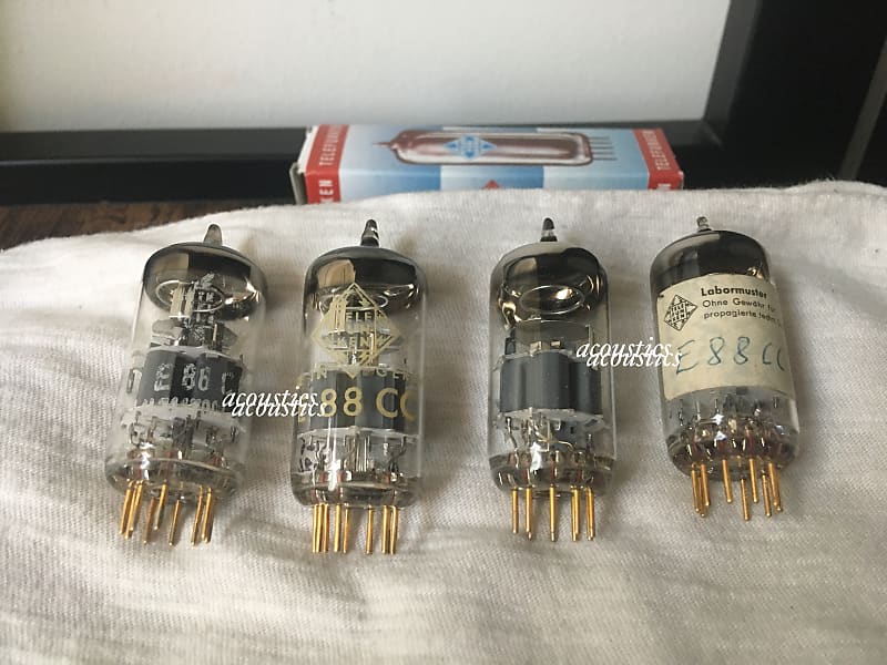 4 matched telefunken germany e88cc smooth tone warm natural | Reverb