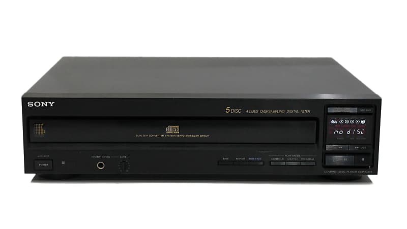 MINT FULLY RESTORED VINTAGE SONY CDP-C305 FIVE DISC CD PLAYER | Reverb