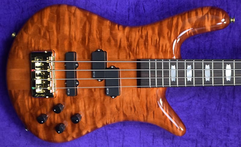 Spector Euro 4LX Doug Wimbish Sign. Amber w/ Rosewood. *1.5 | Reverb