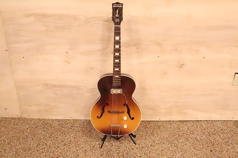 Harmony Hollywood Electric Hollow Body Guitar Vintage 1950's | Reverb