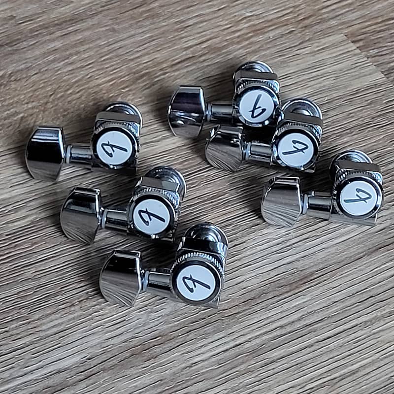 Fender Locking Tuners "F" logo 2023 - Chrome | Reverb Australia