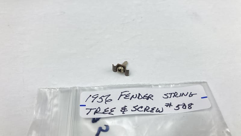 1956 Fender String Tree and Mounting Screw #508 Original | Reverb