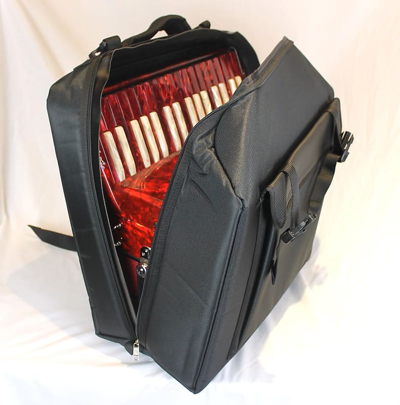 NEW Black Fuselli Soft Case Gig Bag for Accordion 17" x 16.5" | Reverb