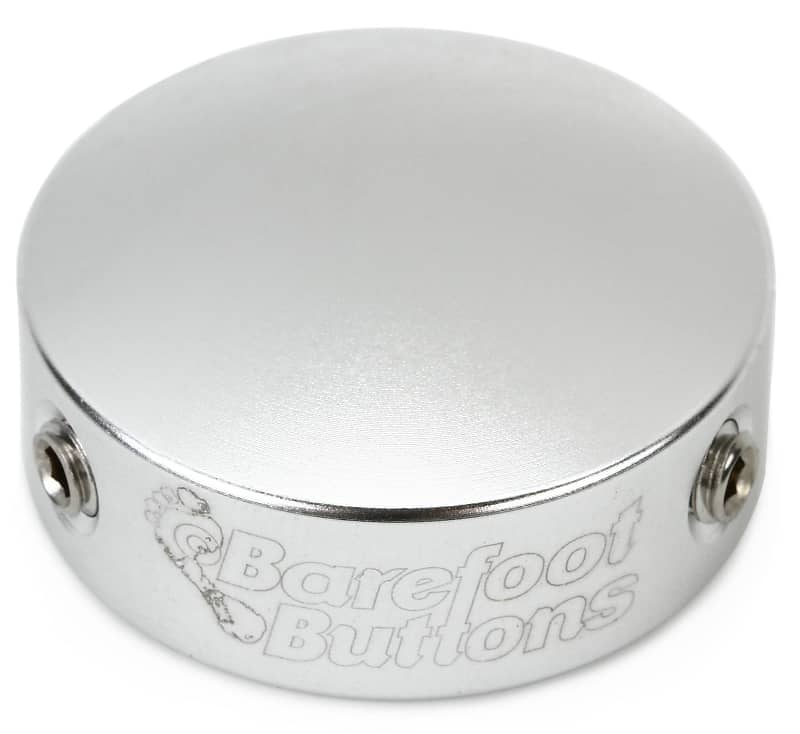 Barefoot Buttons V1 Standard Footswitch Cap - Silver (3-pack) | Reverb
