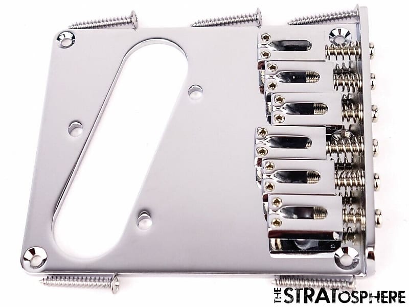 *NEW Modern 6 Saddle BRIDGE for Fender Telecaster Tele 10.5mm | Reverb
