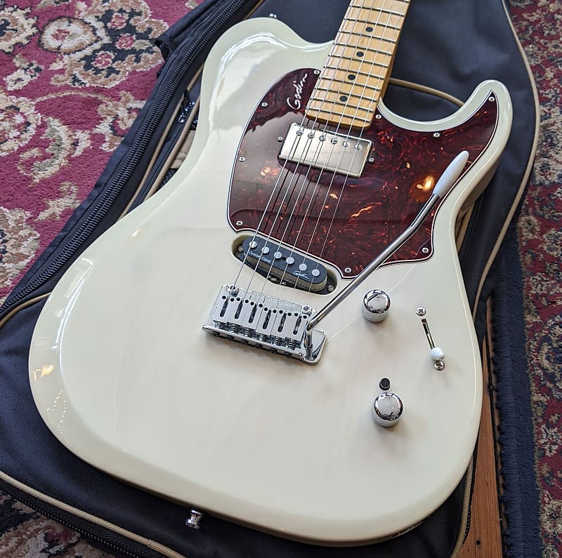 Godin Session Custom 59 T Transparent Cream w/Godin Bag | Reverb