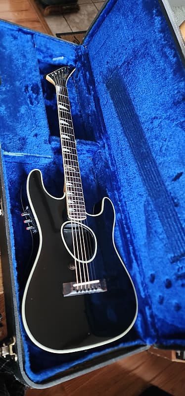 Kramer Ferrington KFS-1 80s - Shark tooth inlays Gloss Black | Reverb