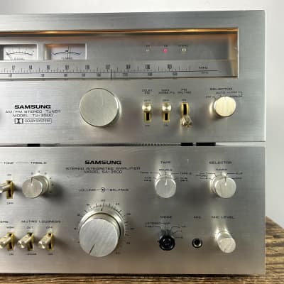 Samsung SA-3500 Integrated Amplifier & TU-3500 AM/FM Tuner | Reverb