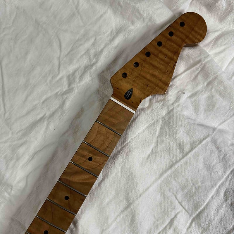 Roasted Maple Strat Neck fits fender Stratocaster body 22 | Reverb
