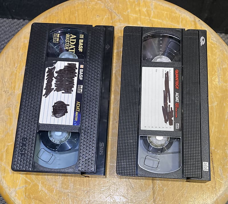 BASF and Quantegy ADAT S-VHS digital tapes used | Reverb