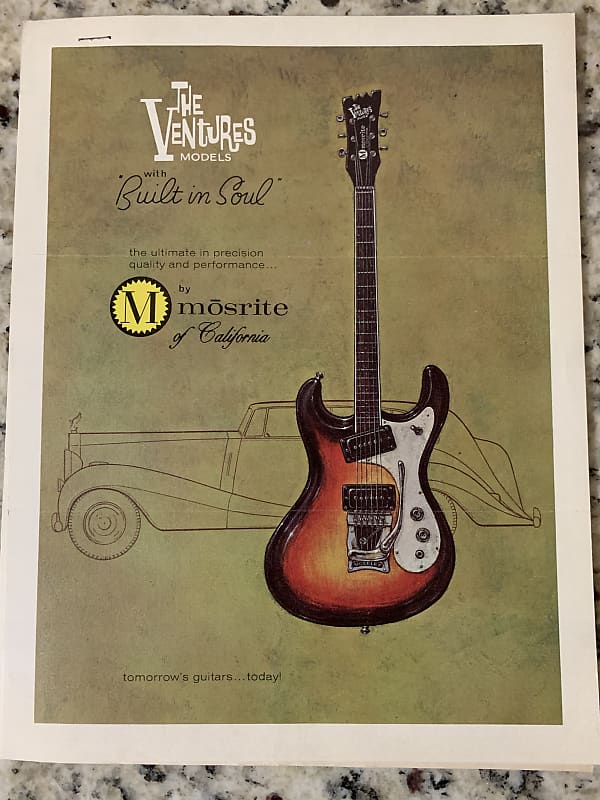 Mosrite Ventures Brochure 60’s | Reverb