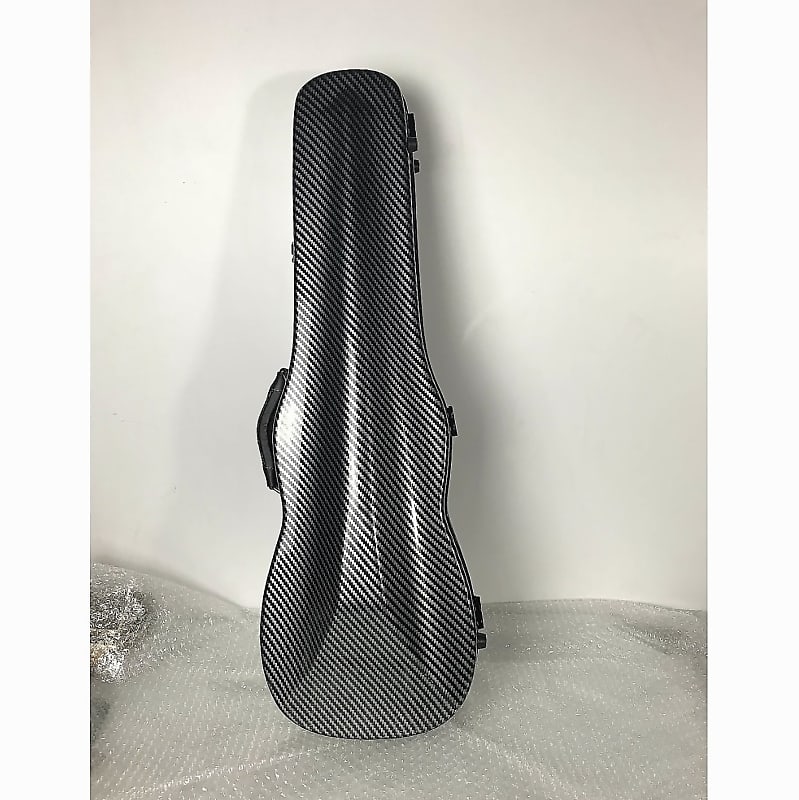 Black Carbon Fiber 4/4 Violin Hard Case Box with Hygrometer | Reverb