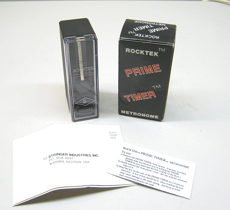 Vintage Rocktek Prime Timer Key Wound Metronome Lot 82-167 | Reverb