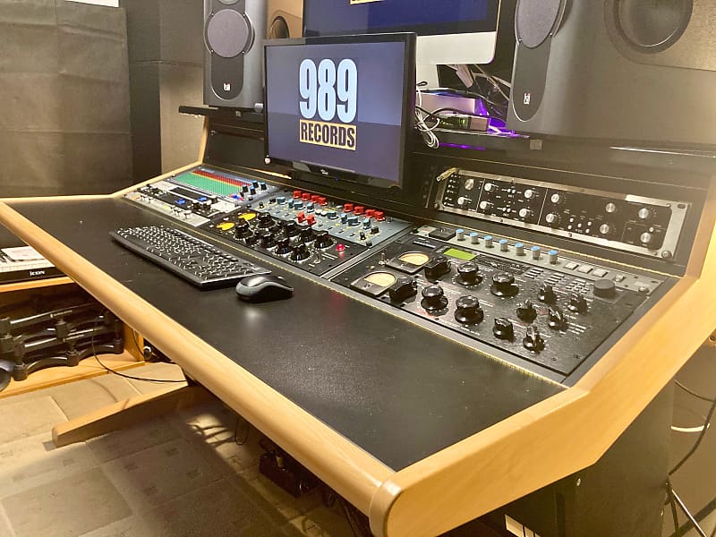 Buso Audio Music Studio Desk - Black/Beech | Reverb