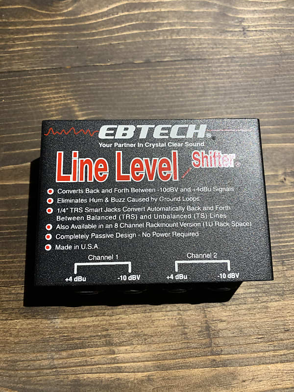 Ebtech LLS-2 Dual Channel Line Level Shifter/Hum Eliminator | Reverb