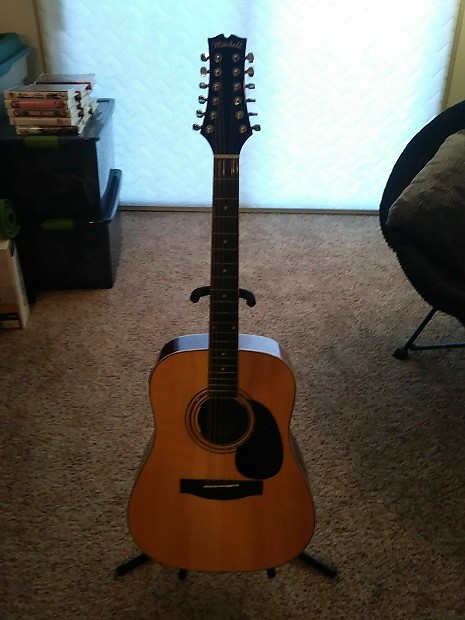 Mitchell MD-100S-12E/N 12 String Acoustic Electric Guitar | Reverb