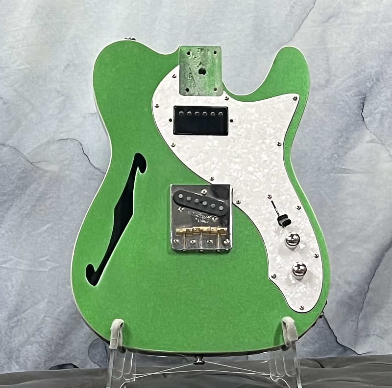 Loaded HS Thinline Telecaster Body Green Metallic | Reverb