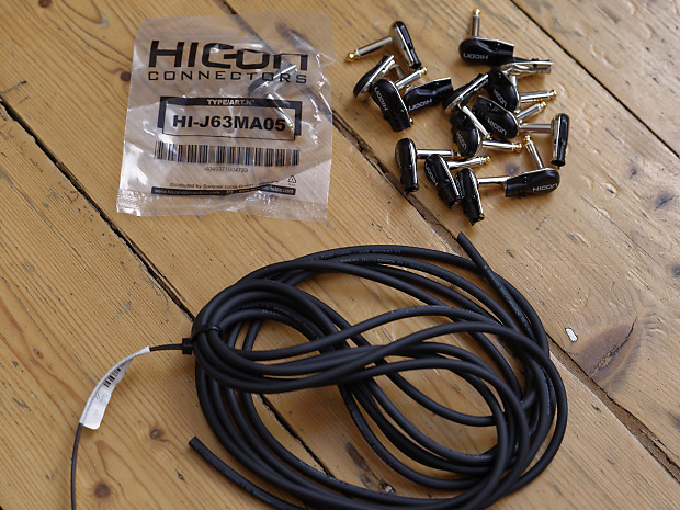 Pedalboard patch cable kit - 16 x HICON HI-J63MA05 jacks and | Reverb