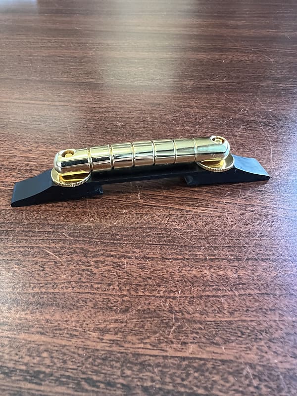 Gold Gretsch Rocking Bar Bridge w/base. | Reverb