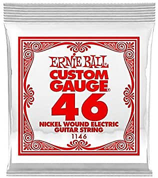 Ernie Ball Custom Gauge 46 Nickel Wound Electric Guitar | Reverb