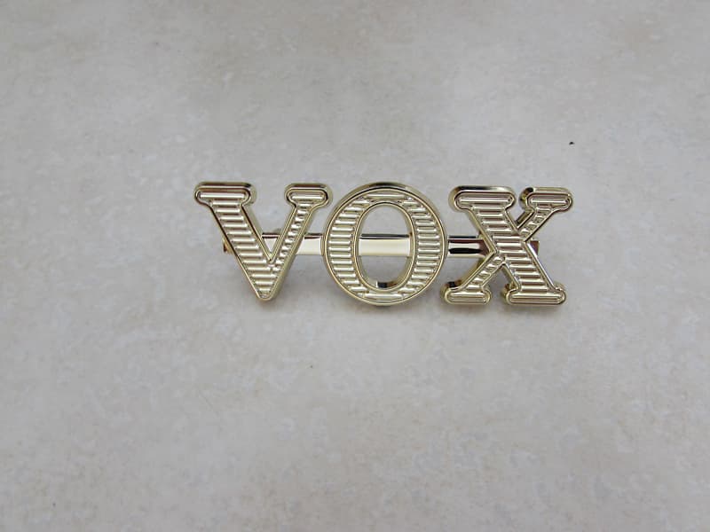 Vox SMALL PLASTIC LOGO - GOLD | Reverb