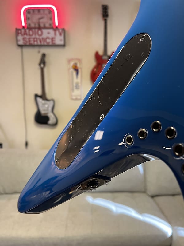 Dean Dime Baby Bolt Blue Lightning | Reverb