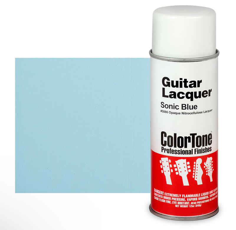 Stew Mac Nitrocellulose Spray Paint- Sonic Blue | Reverb