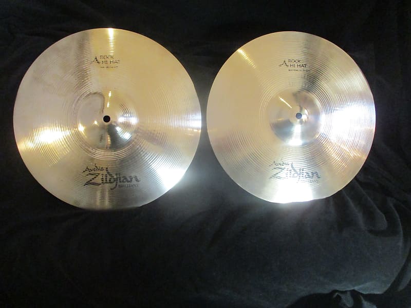 Zildjian Avedis 14 Inch New Beat Rock Hi Hat Cymbals, | Reverb