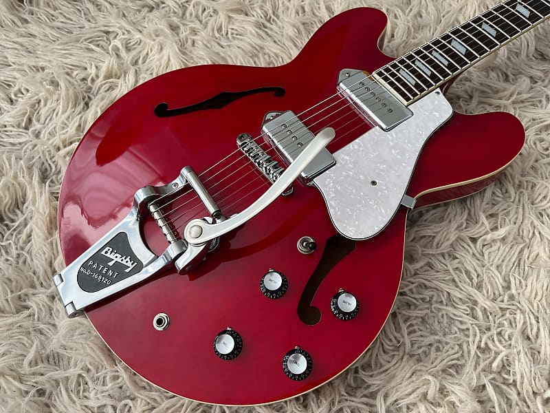 2000 Epiphone Casino Cherry Red Electric Hollow Body Guitar | Reverb
