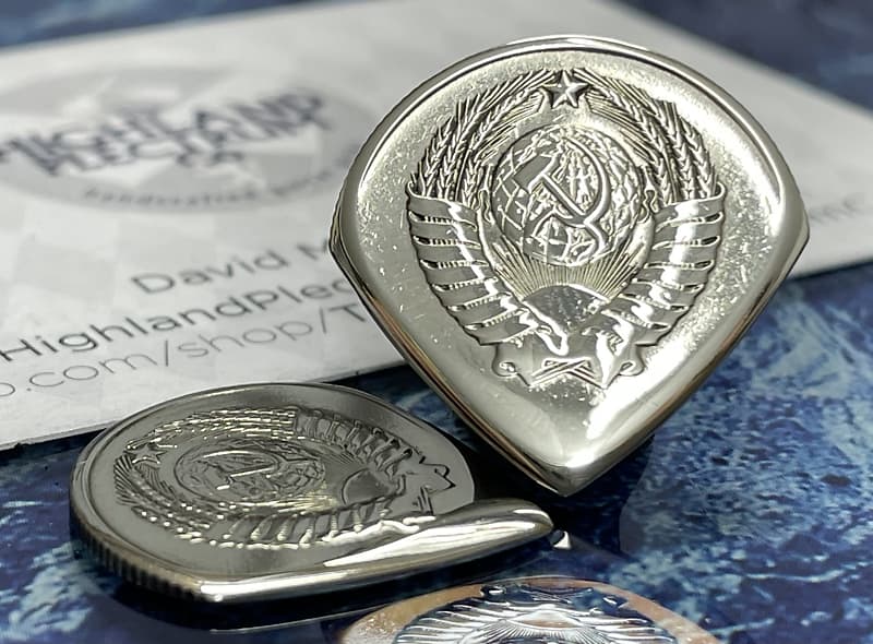 The Highland Plectrum Co. One 20 Kopeck Coin Plectrum. | Reverb