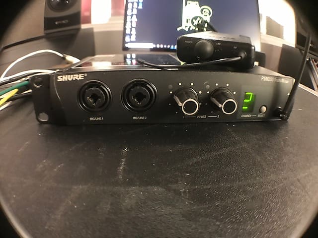 Shure PSM200 IEM with Transmitter and Bodypack w/rack ears | Reverb