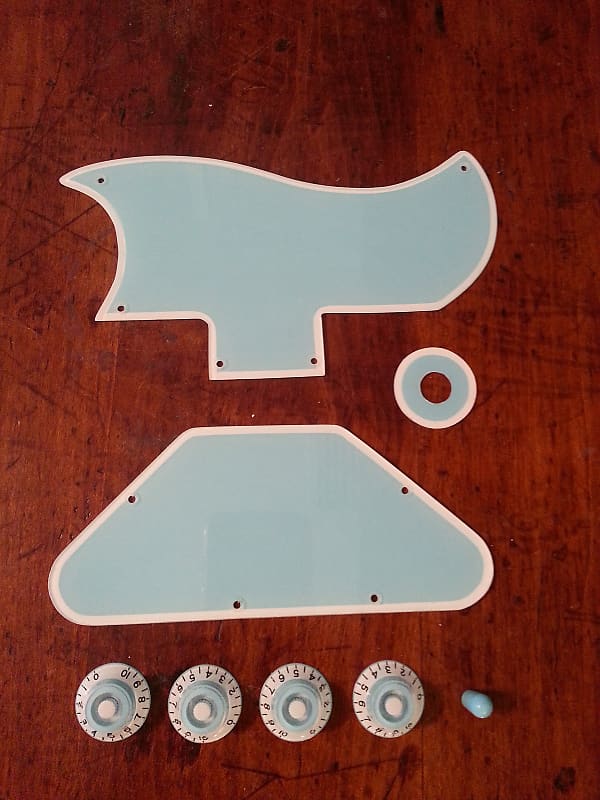 JAT CUSTOM GUITAR PARTS Gibson SG Pickguard Set Sky | Reverb
