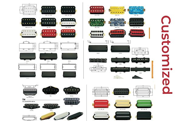 Custom Electric Guitar Pickups and Bass guitar Pickups - | Reverb