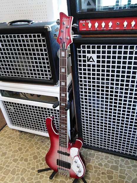 Schecter Stargazer 5 string bass, Sunburst, EMG, active | Reverb