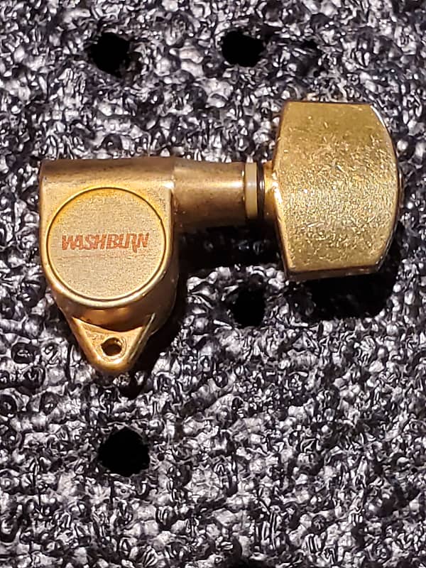 (#T199) Washburn Gold Die-Cast Tuner Bass Side | Reverb