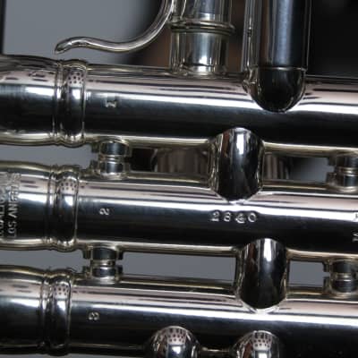 Calicchio 1S7 Bb M/L Trumpet NOS Los Angeles 1978 Silver | Reverb